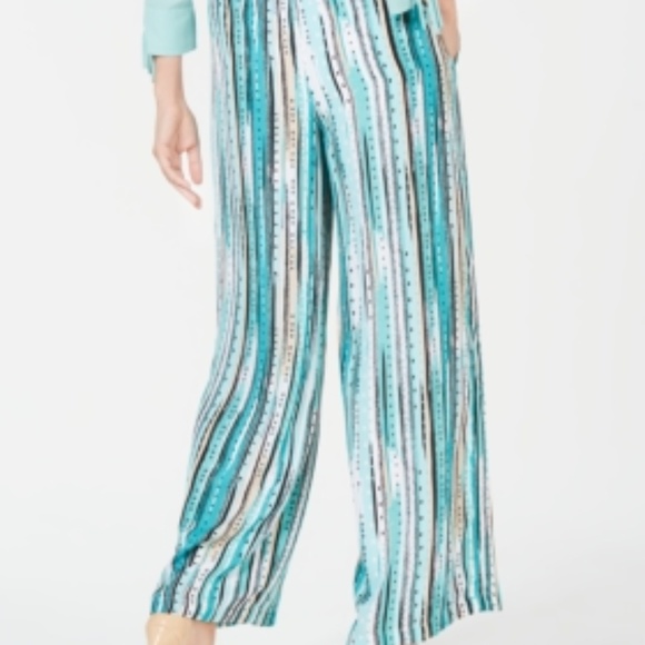 JM Collection | Pants & Jumpsuits | Jm Collection Wide Leg Drawstring ...
